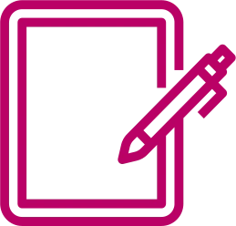 drawing of a tablet and stylus